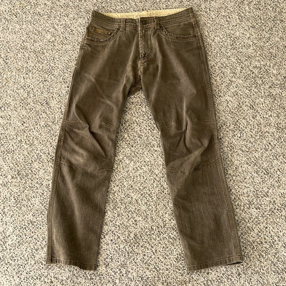 Kuhl | Pants | Kuhl Riot Jeans Slub Cotton Vintage Patina Dye Brown Mens Waist 33 | Poshmark